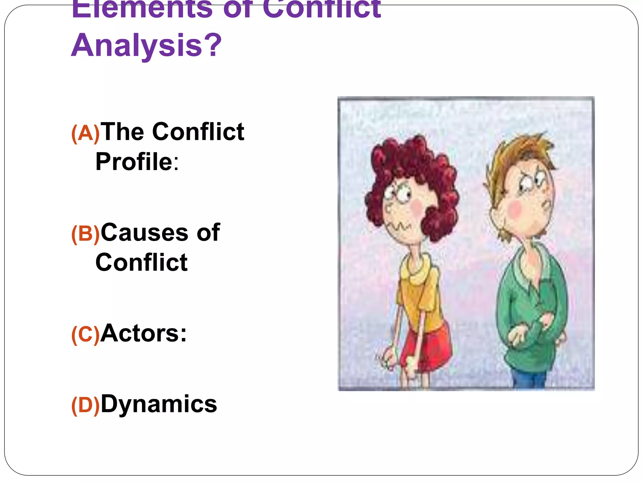 Conflict Analysis | PPT