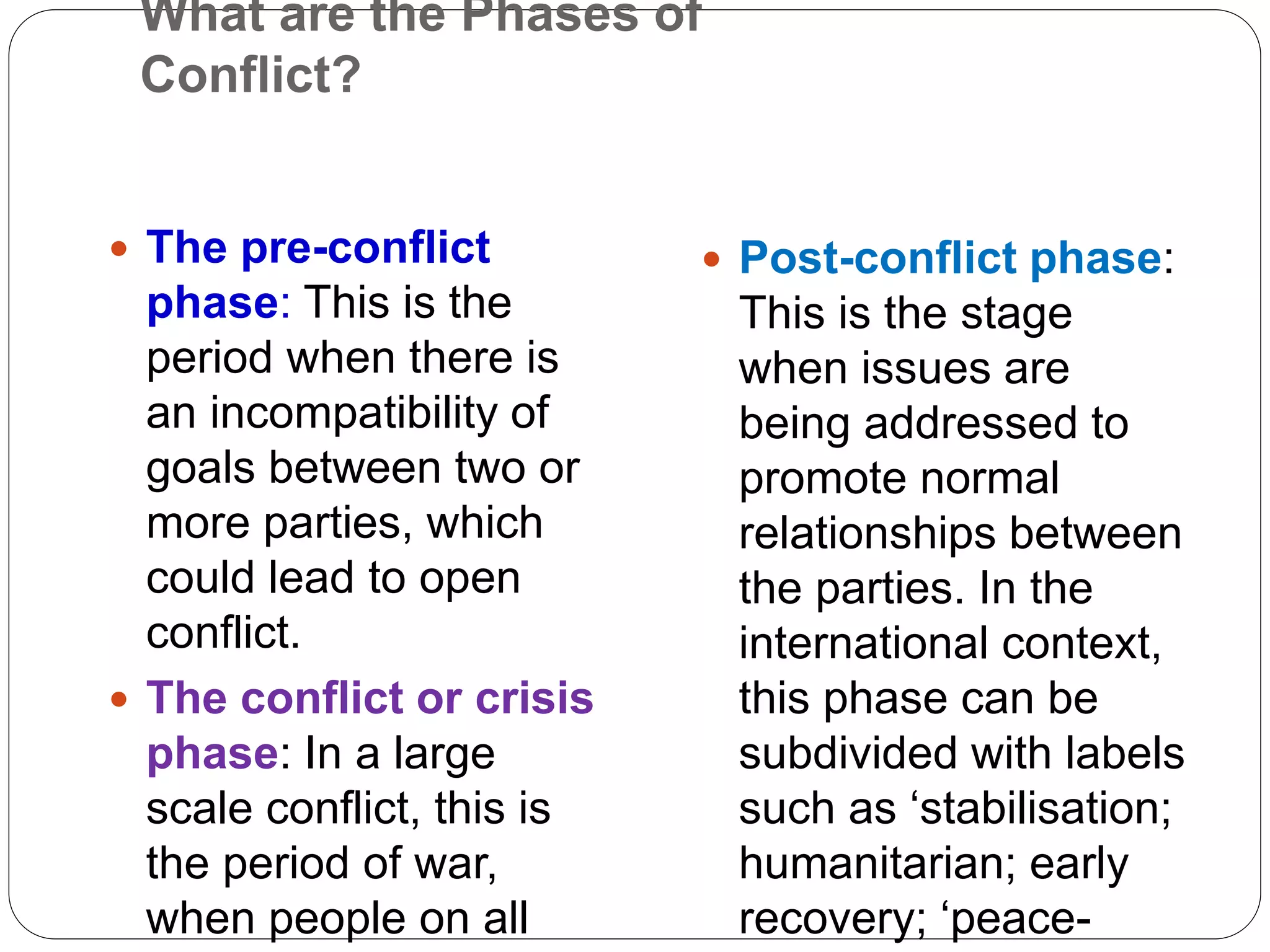 Conflict Analysis | PPT