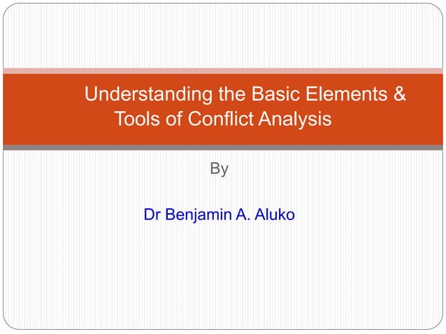Conflict Analysis | PPT
