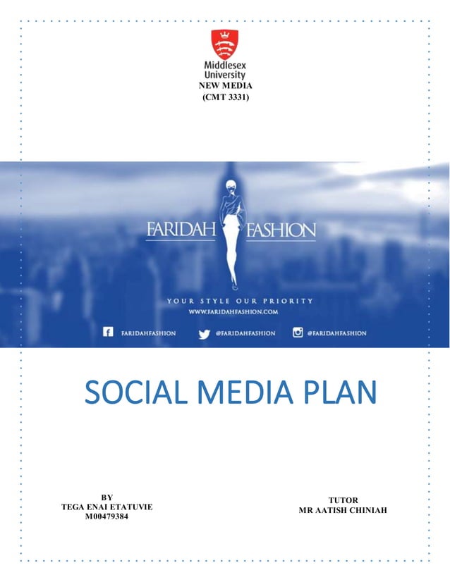 SOCIAL MEDIA PLAN | PDF
