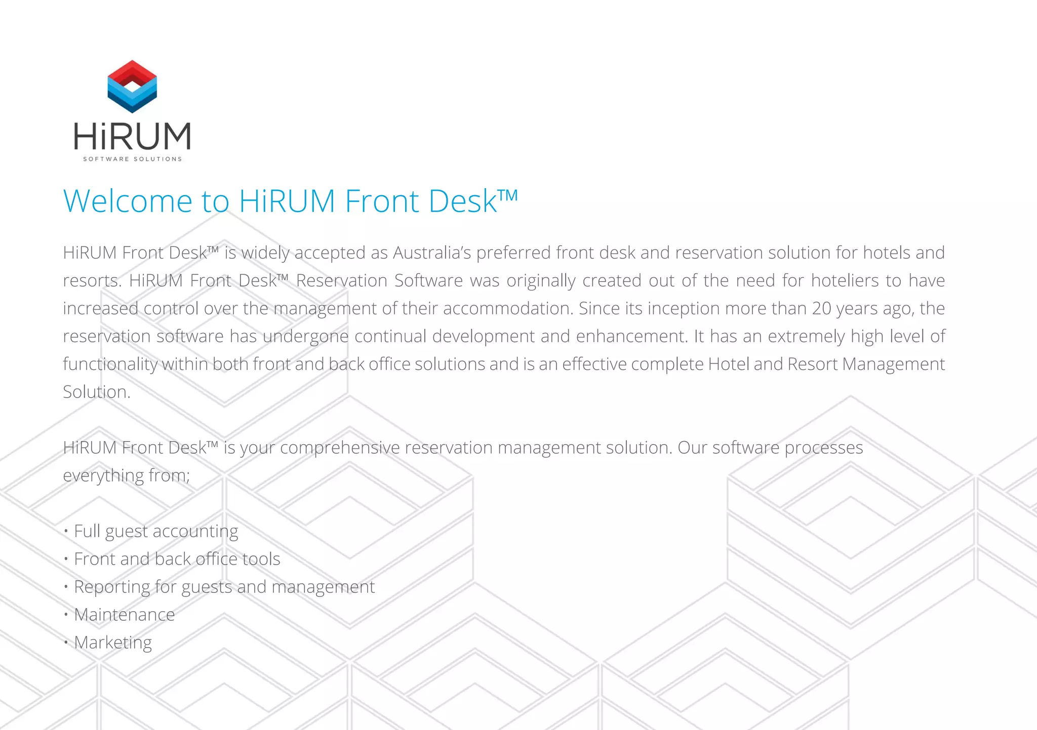 HiRUM Front Desk | PDF