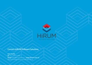 HiRUM Front Desk | PDF