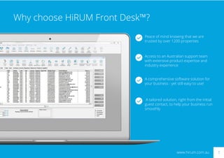 HiRUM Front Desk | PPT
