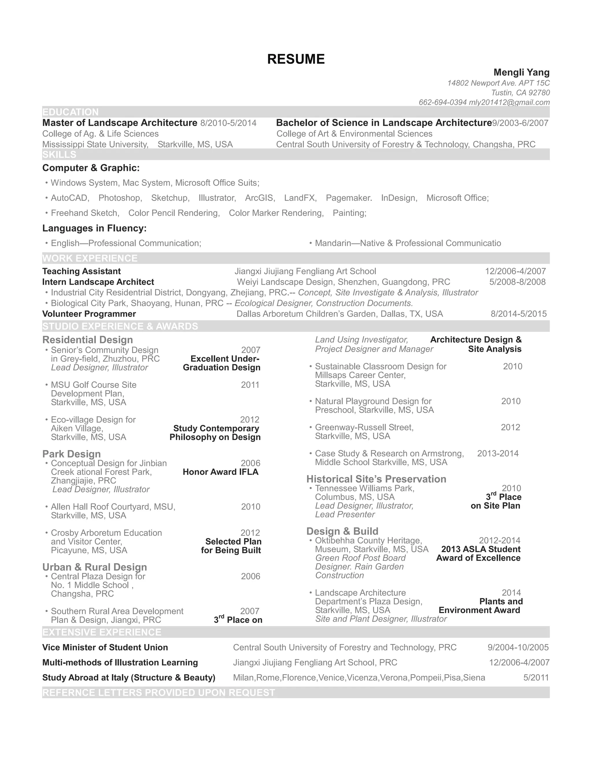 mlyang-resume | PDF