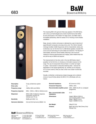 683 Fiche technique | PDF