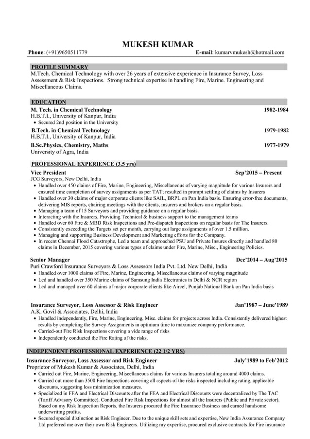 Mukesh Kumar.Resume.Latest | PDF