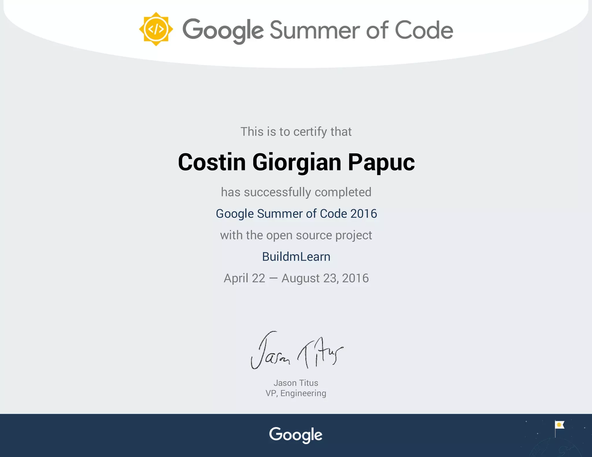 gsoc_student for Costin Giorgian Papuc | PDF