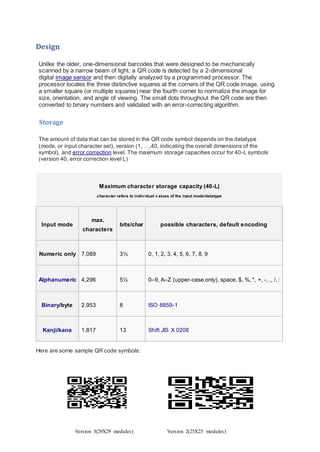 QR Codes seminar | DOCX
