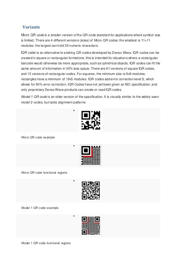 QR Codes seminar