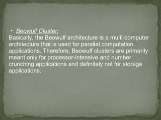 CLUSTER COMPUTING | PPT