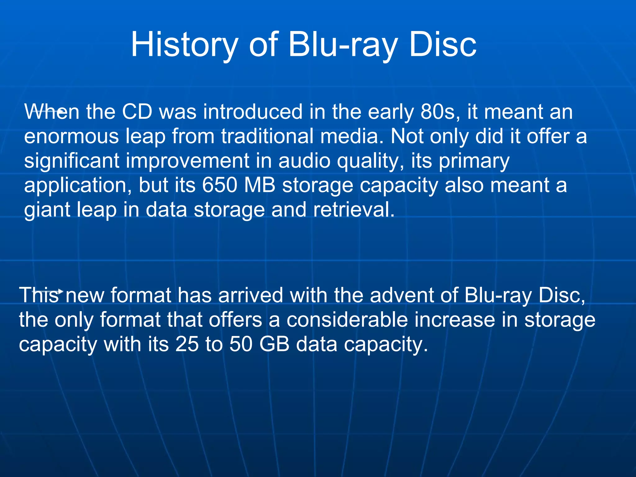 blue ray disc | PPT