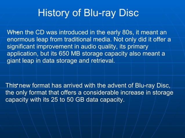 blue ray disc | PPT