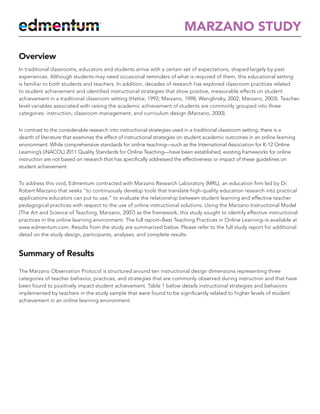 Edmentum Marzano Study | PDF