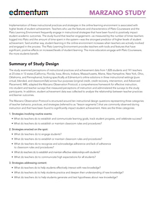 Edmentum Marzano Study | PDF