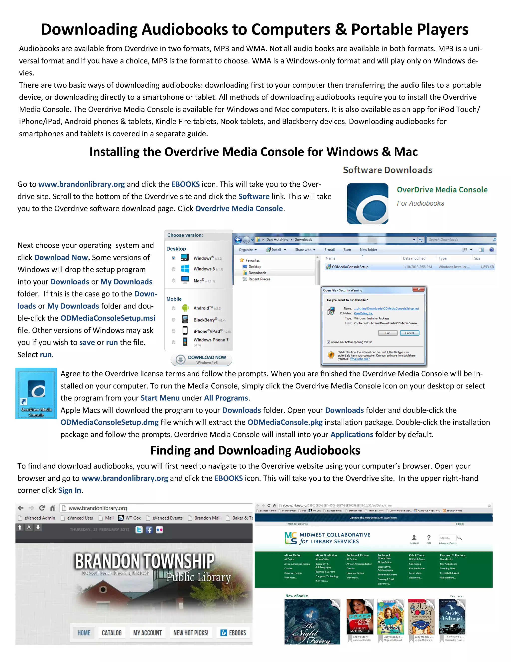 Audiobooks Portable Players & Computers | PDF