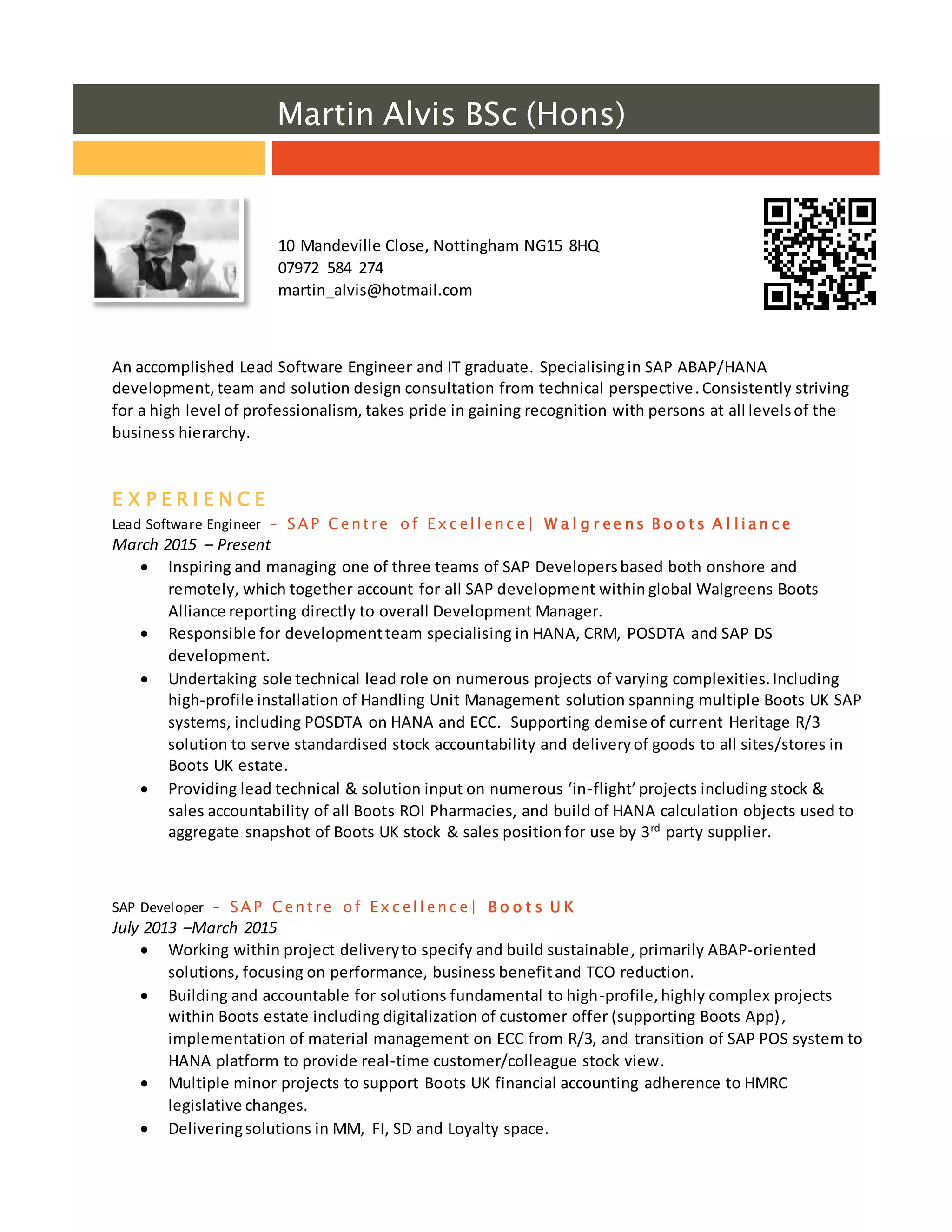 Martin Alvis CV - June 2016 | DOCX