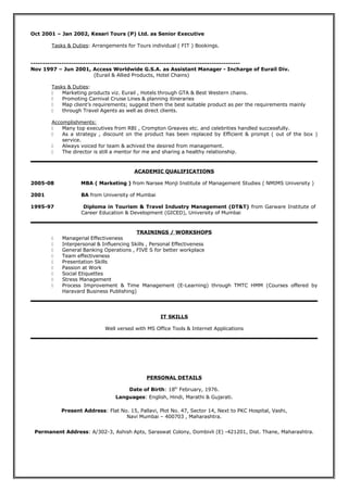 Amit Bhide - CV | DOC