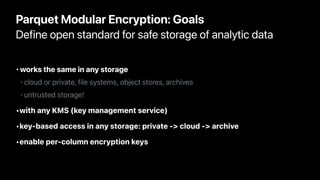 Data Security at Scale through Spark and Parquet Encryption | PDF