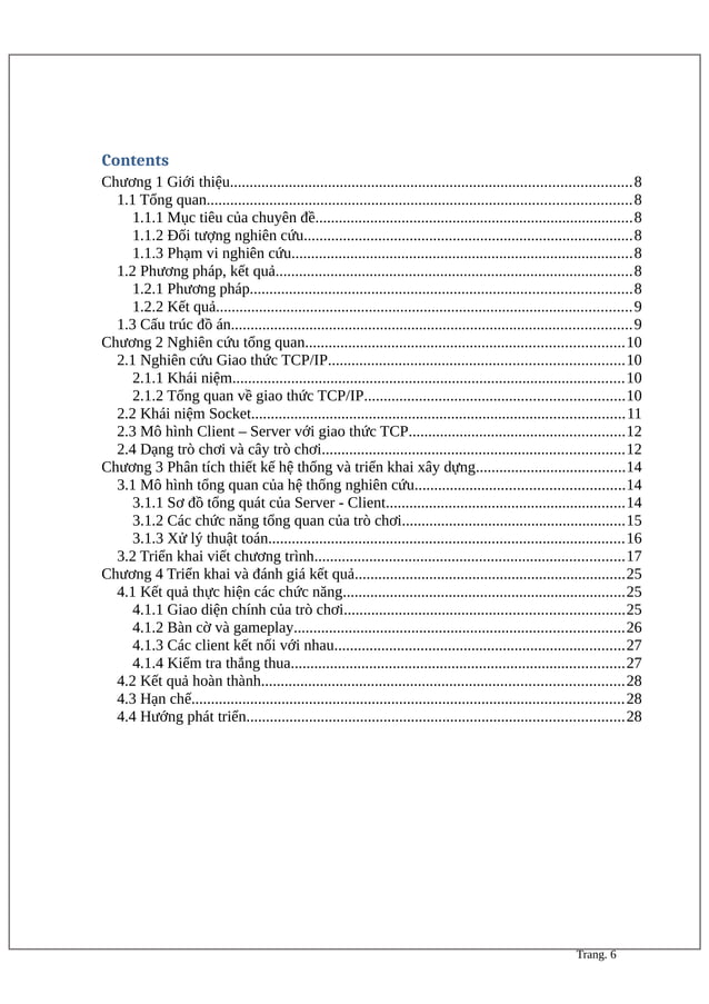 XÂY DỰNG GAME CỜ VUA CHƠI QUA MẠNG | PDF