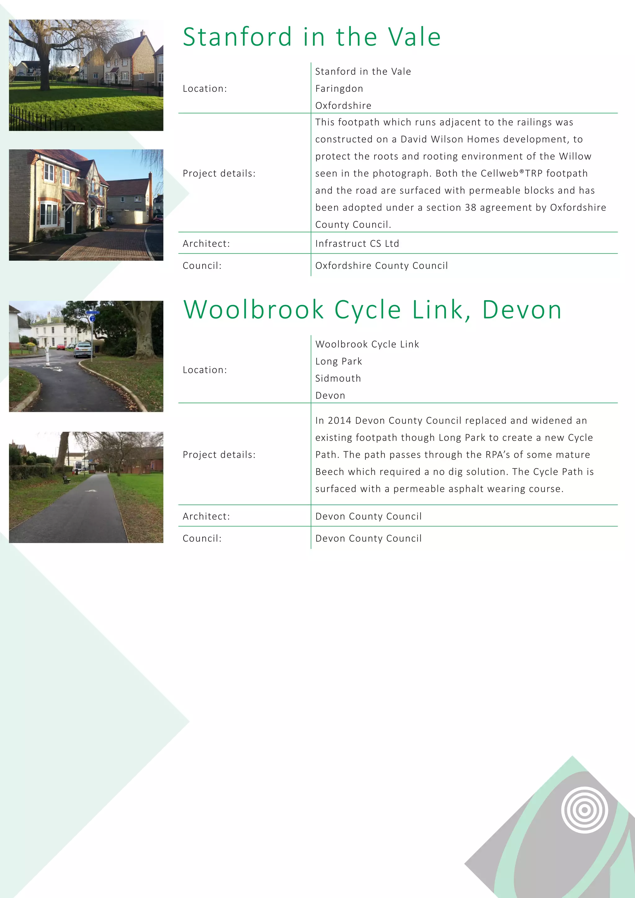 Adopted Road and Footpath examples Cellweb TRP | PDF