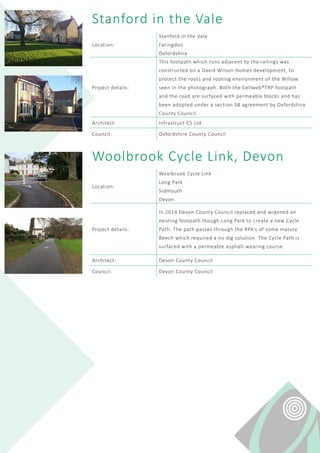 Adopted Road and Footpath examples Cellweb TRP | PDF