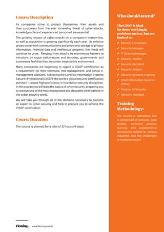 CISSP Certification Training Course | PDF