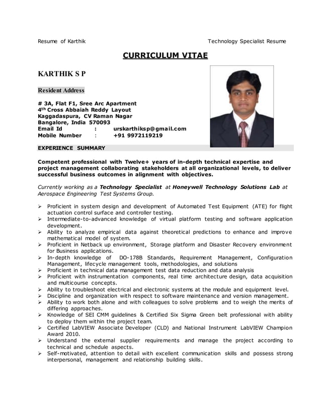 Karthik_Resume | DOCX | Computer Software and Applications | Computing