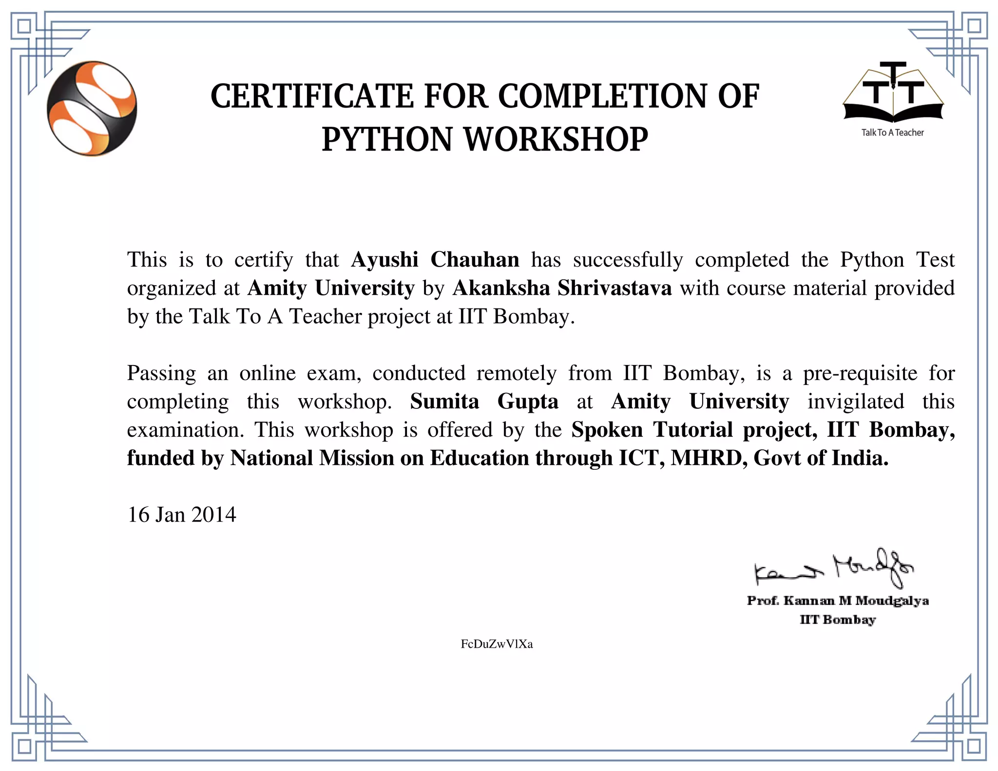 Certificate | PDF