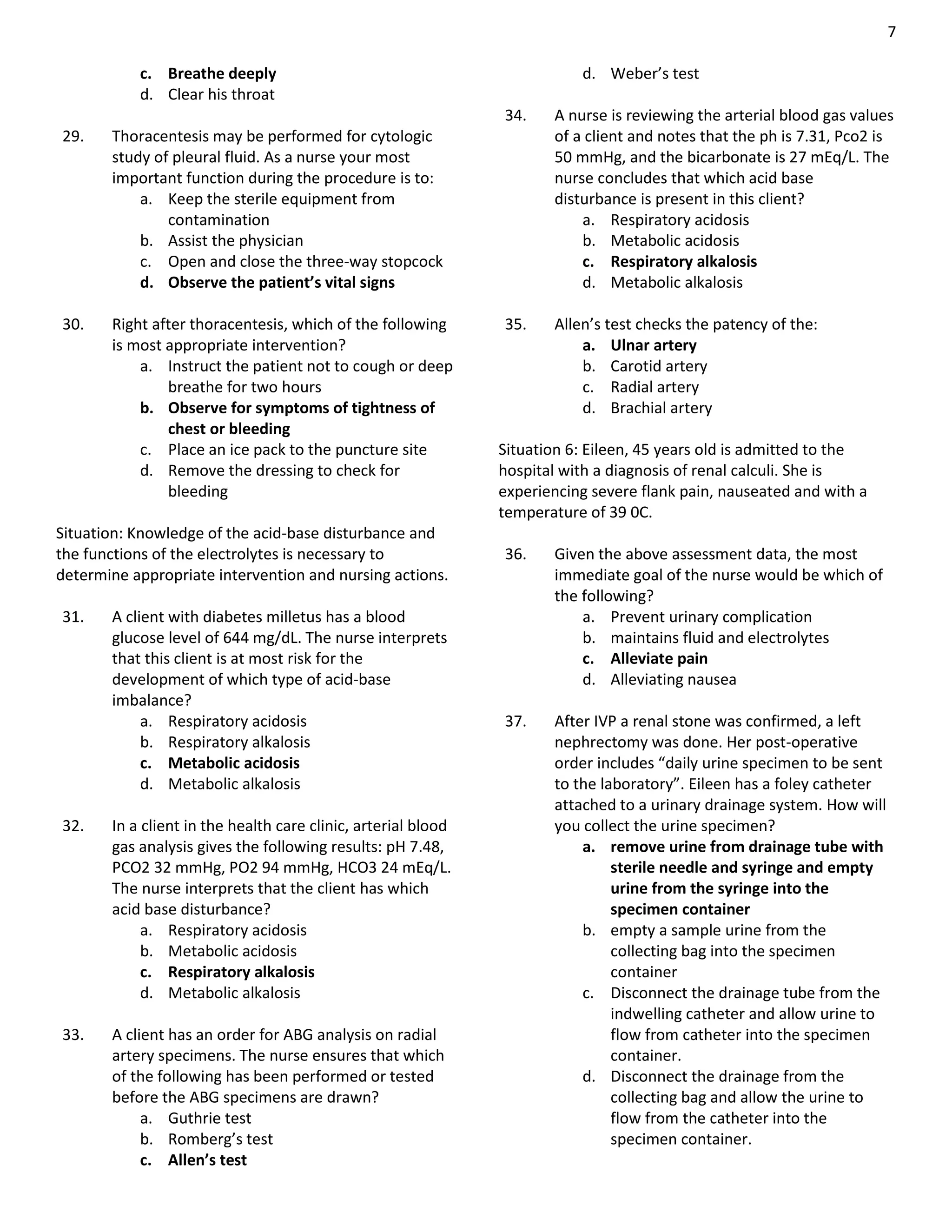 comprehensive nursing board exam reviewer | PDF