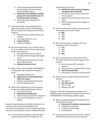 comprehensive nursing board exam reviewer | PDF