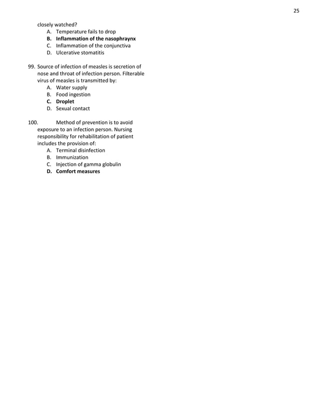 comprehensive nursing board exam reviewer | PDF