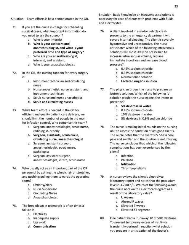 comprehensive nursing board exam reviewer | PDF