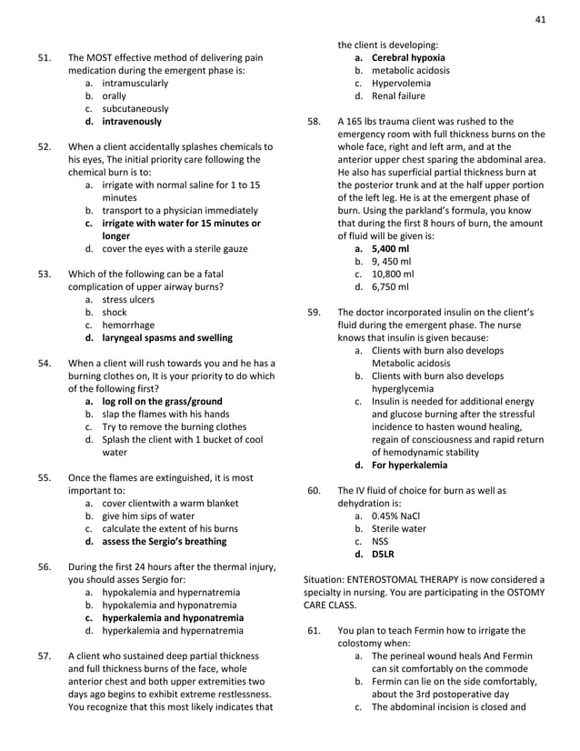 comprehensive nursing board exam reviewer | PDF