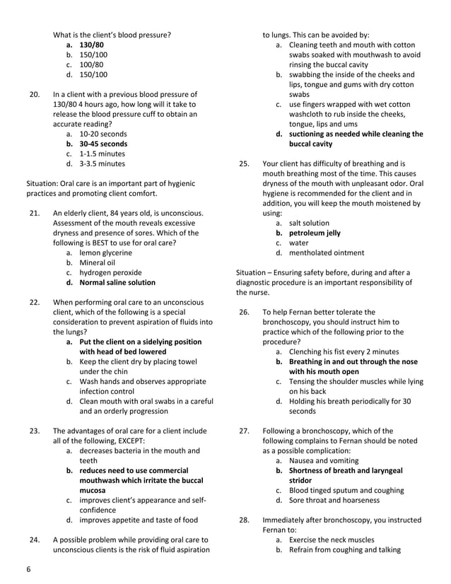 comprehensive nursing board exam reviewer | PDF