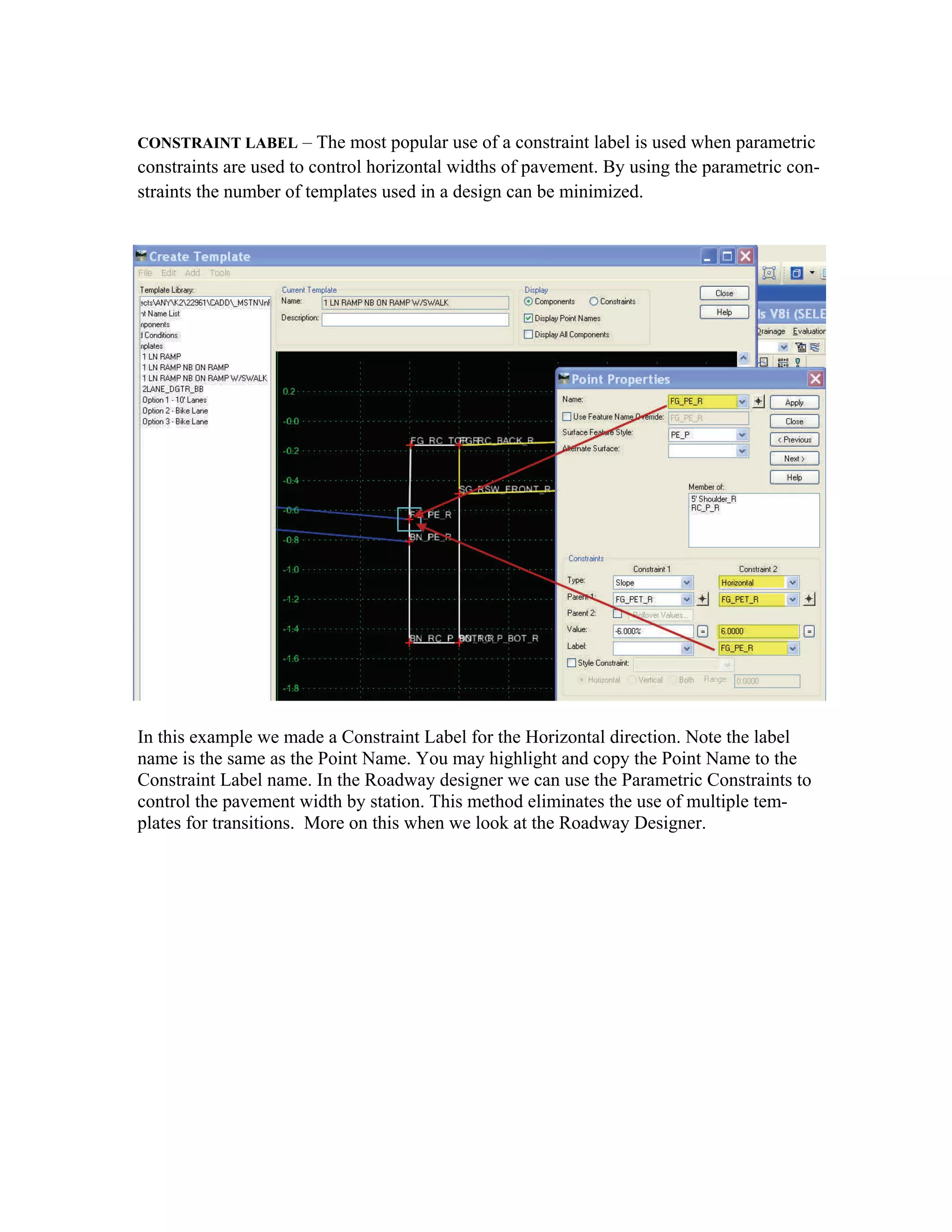 InRoads V8i Templates Library Creation | PDF