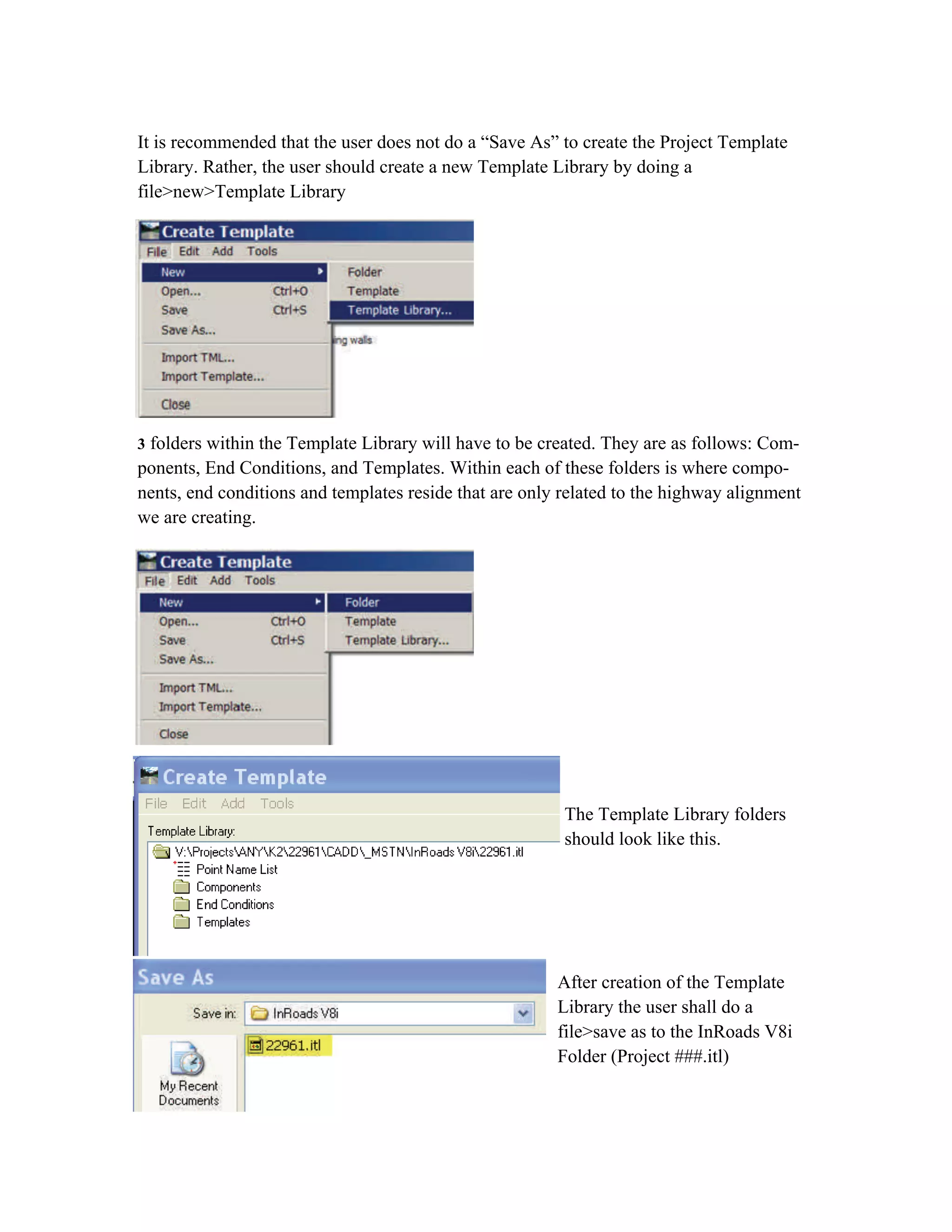 InRoads V8i Templates Library Creation | PDF