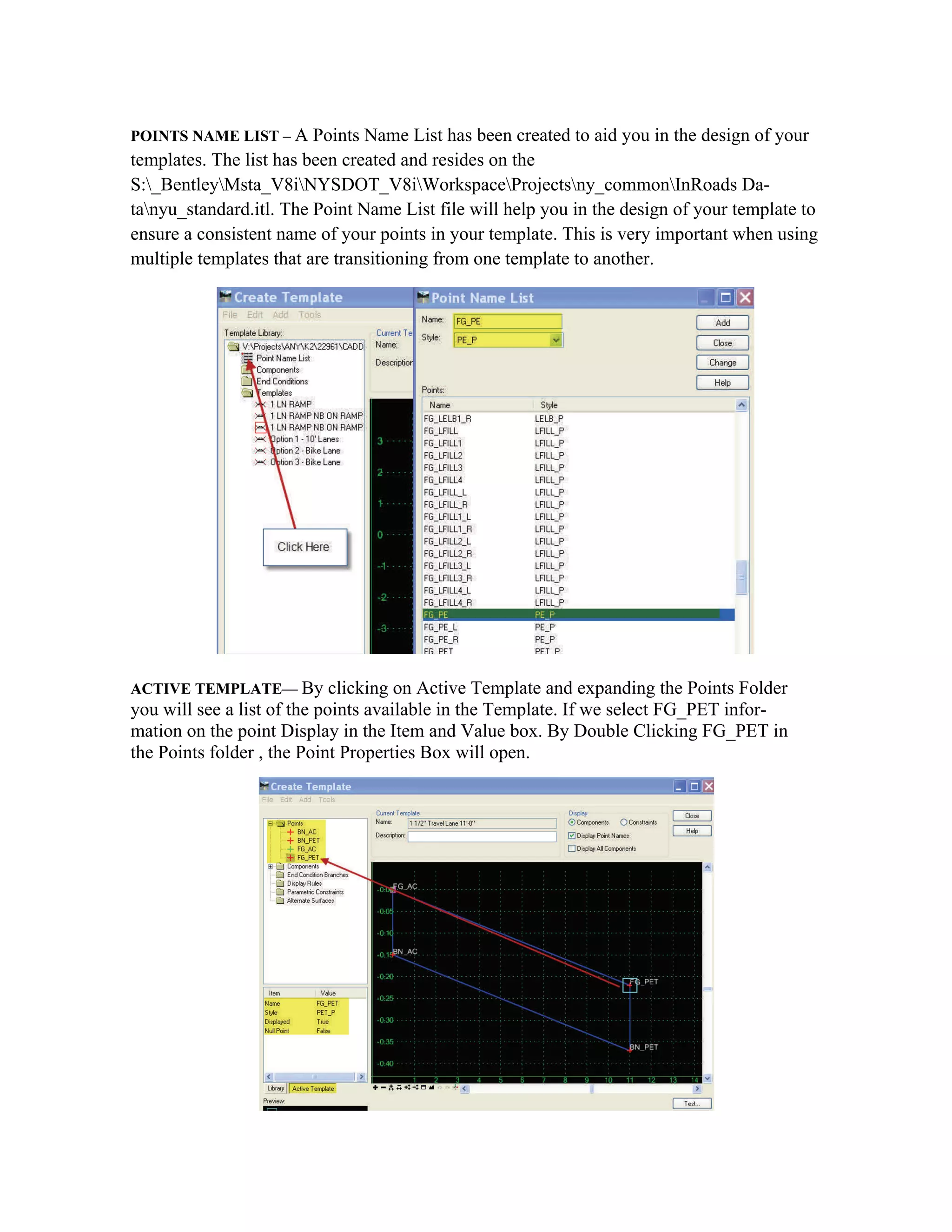 InRoads V8i Templates Library Creation | PDF