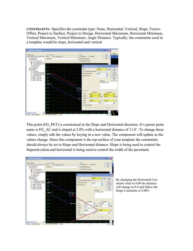 InRoads V8i Templates Library Creation | PDF