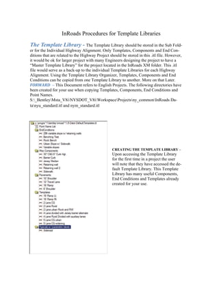 InRoads V8i Templates Library Creation | PDF