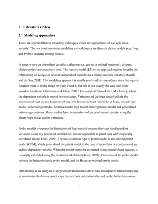 Thesis - Investigating crash severity and type | PDF