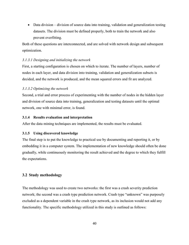 Thesis - Investigating crash severity and type | PDF