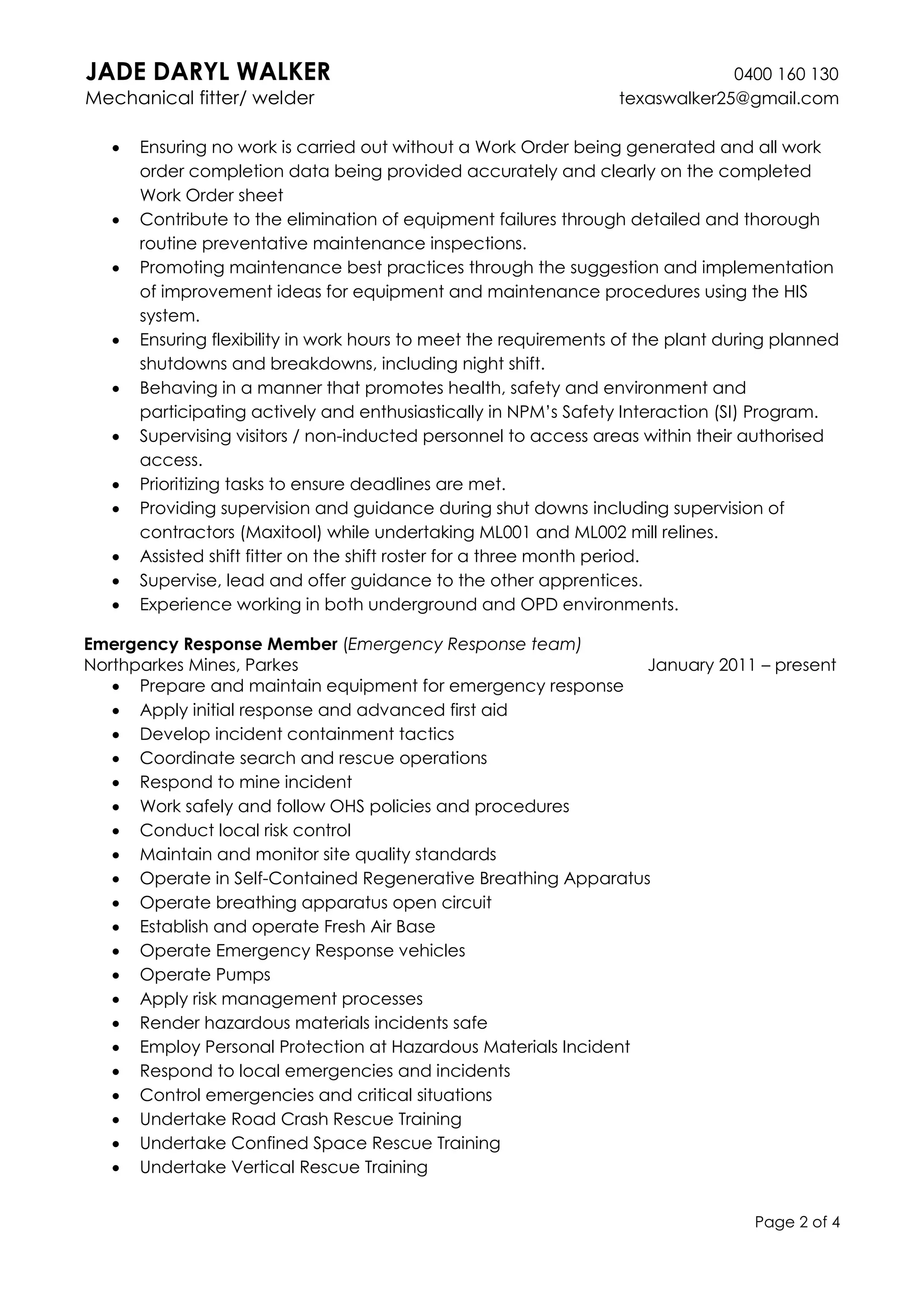 Jade Walker CV_2015 | PDF