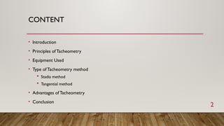 6865 Methods of Tacheometry (2).pptx USES | PPT