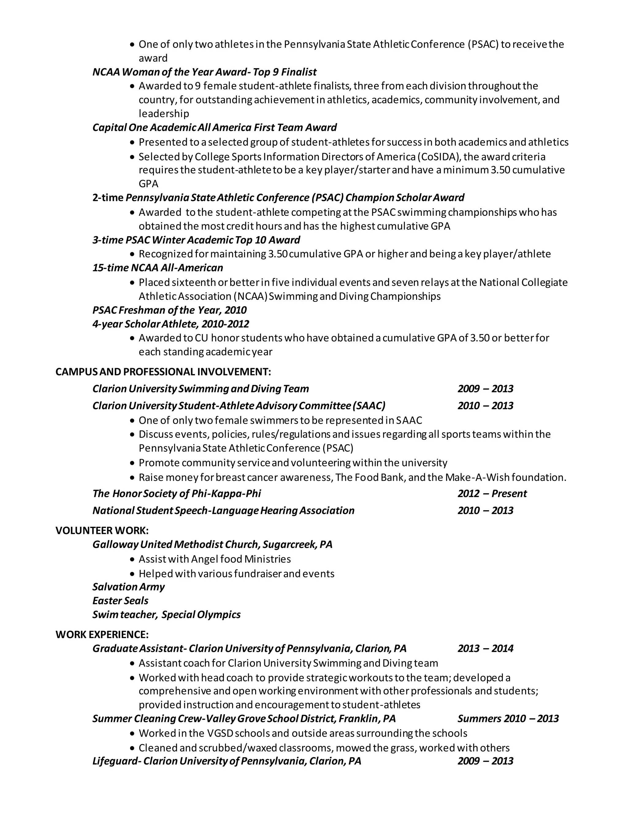 Kayla's Resume | PDF