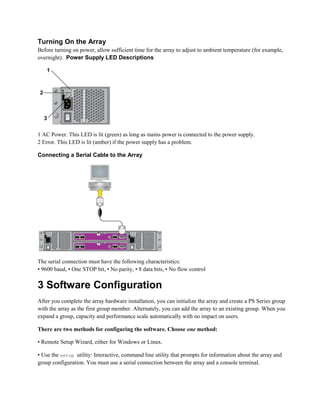 PS4100 EqualLogic Storage Installation Guide | PDF