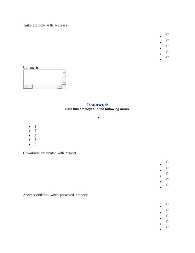 Employee Evaluation final | PDF