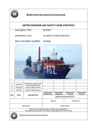 MDR UK Safety Case Strategy Rev 0 | PDF