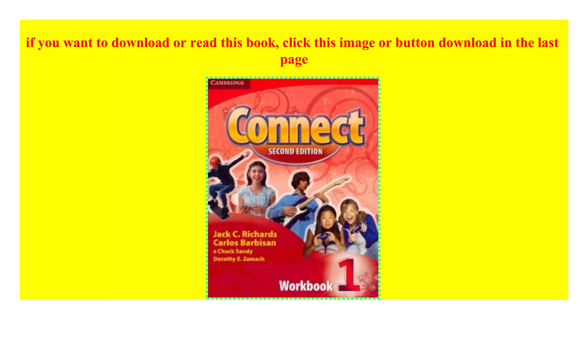 Connect Level 1 Workbook (Connect Second Edition) [P.D.F_book]@@ | PDF