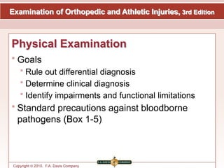orthopedic examination and rehabilitation | PPTX