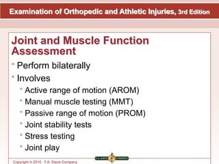 orthopedic examination and rehabilitation | PPTX